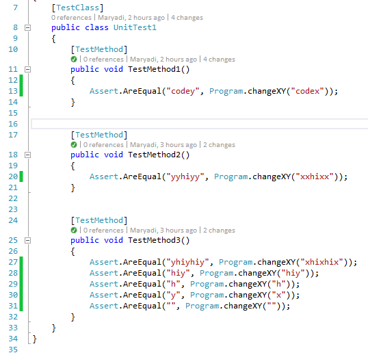 Dimensi TutupBotol: changeXY - Recursive - Java & C#