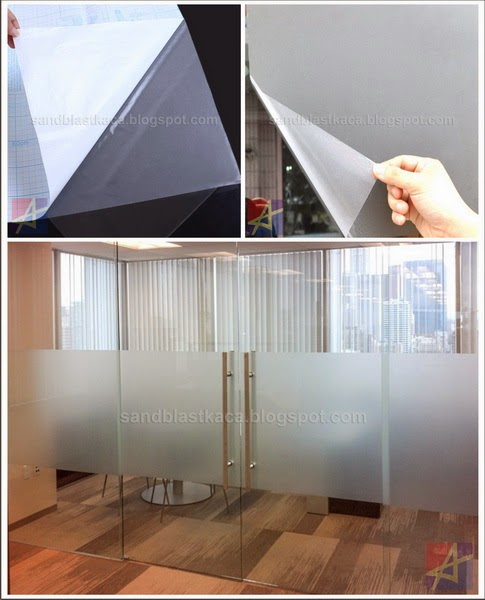 Sandblast buram polos | Stiker Kaca | Sandblast Sticker, Kaca Film