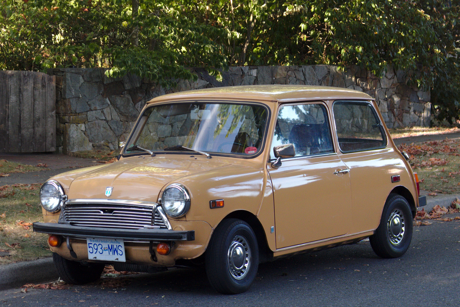 Old Parked Cars Vancouver: 1976 Austin Mini 1000