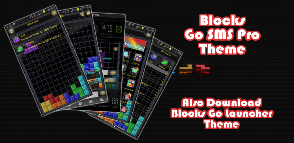 JV-Designs: Tetris Blocks Go SMS Pro Theme