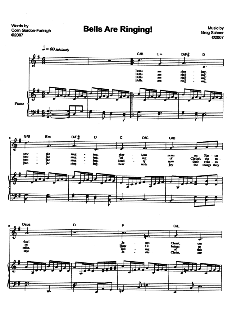 Share My Journey: New Hymn for today . . . 'Bells Are Ringing!'