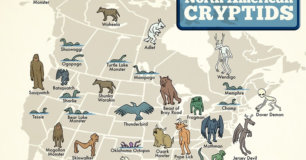 Bigfoot Field Guide: The North American Cryptid Map