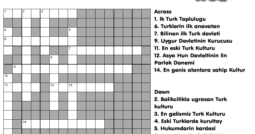 Materyal Geliştirme Paylaşımları: Tarih ile ilgili Çengel Bulmaca ve ...