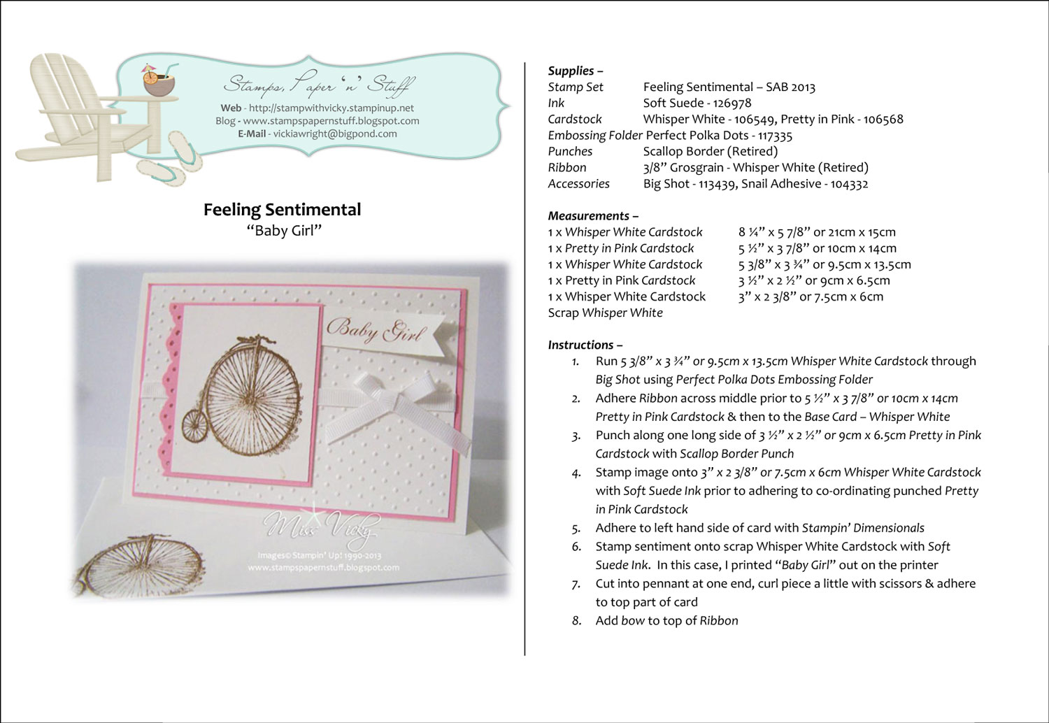 Stampin' Up!®: Feeling Sentimental....