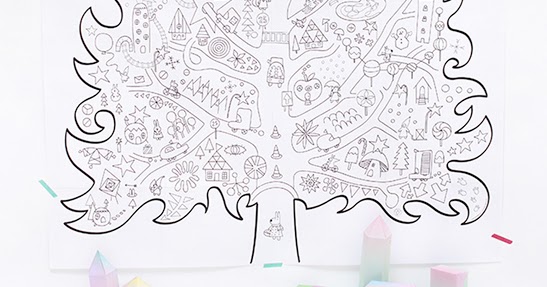 LA CARTUCHERIA: IMPRIMIBLE GRATIS: COLOREA UN ÁRBOL DE NAVIDAD