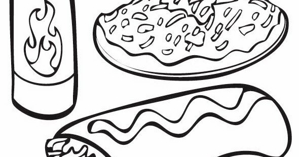 Comida Mexicana para colorear y pintar ~ 4 Dibujo