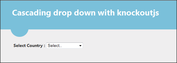 Cascading Drop Down With Knockoutjs And Aspnet Mvc