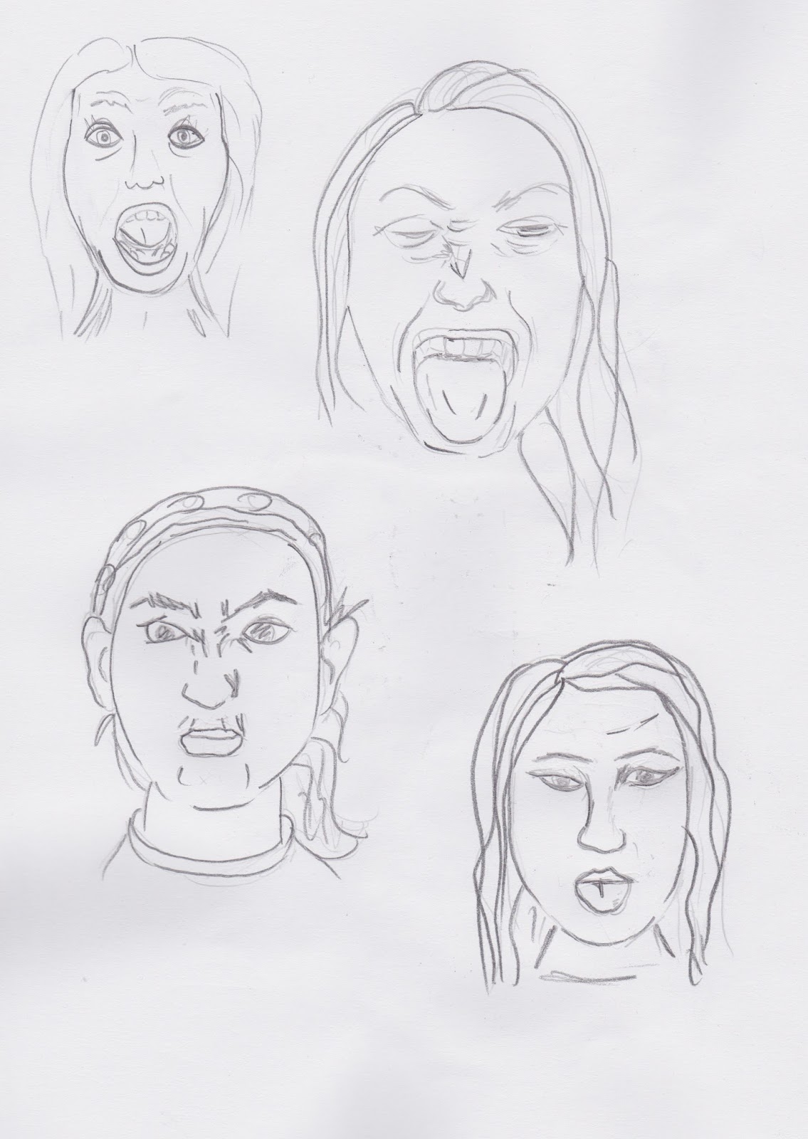 AD5507 Advanced Drawing and Authorial Practice: Facial Expressions.