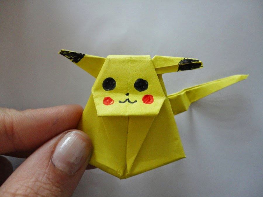 origami pikachu cube ~ 3d easy origami for kids