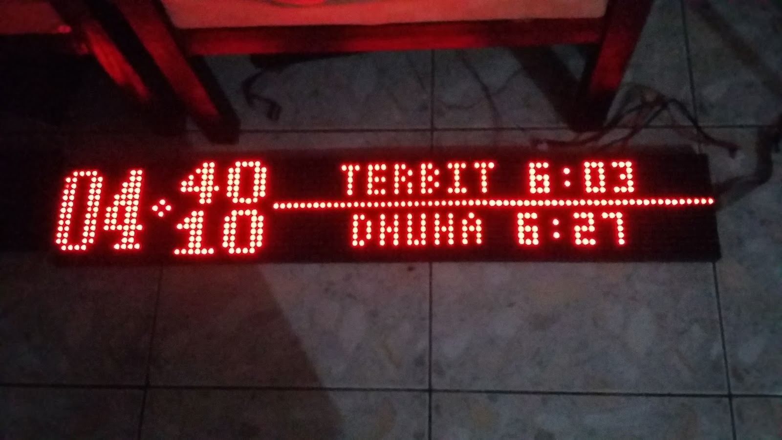 ChelloTech (learn from copas): (RAKIT) Jadwal Sholat Digital (arduino P10)