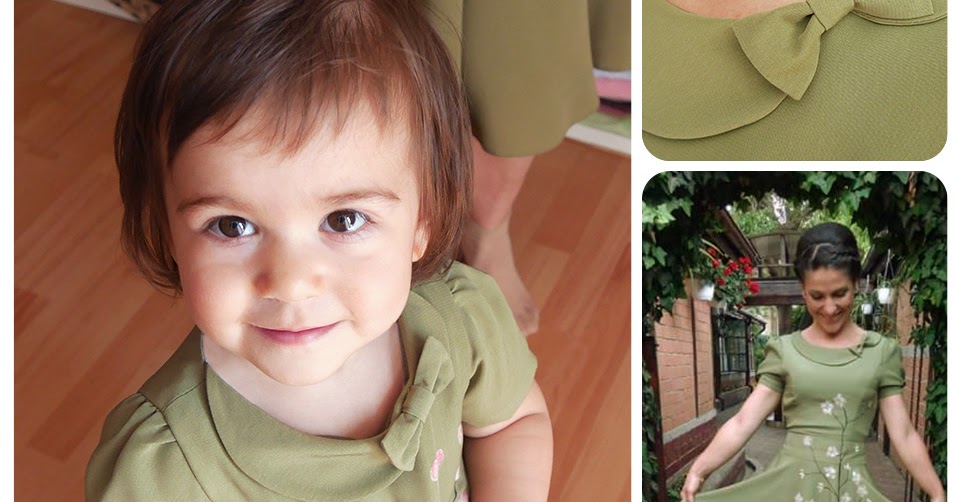 Rochii mama fiica cu mar inflorit