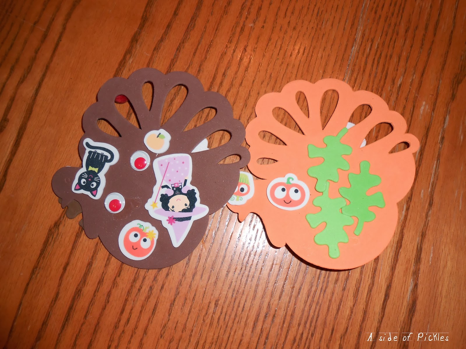 A side of pickles: Thanksgiving turkey window decor