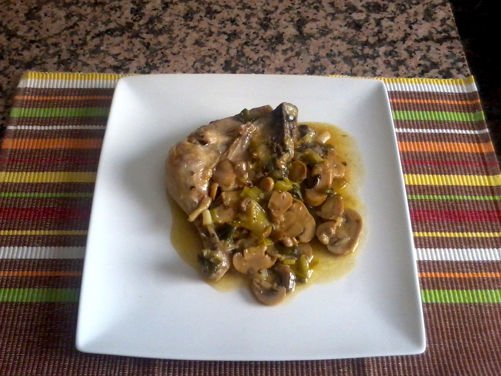 Inmacocinillas: Pollo con champiñones