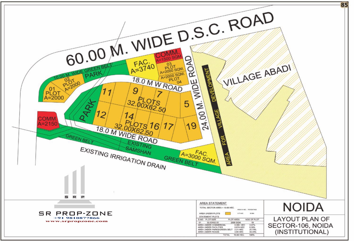 Layout Plan of Noida Sector-106 Institutional HD Map - Greater Noida ...