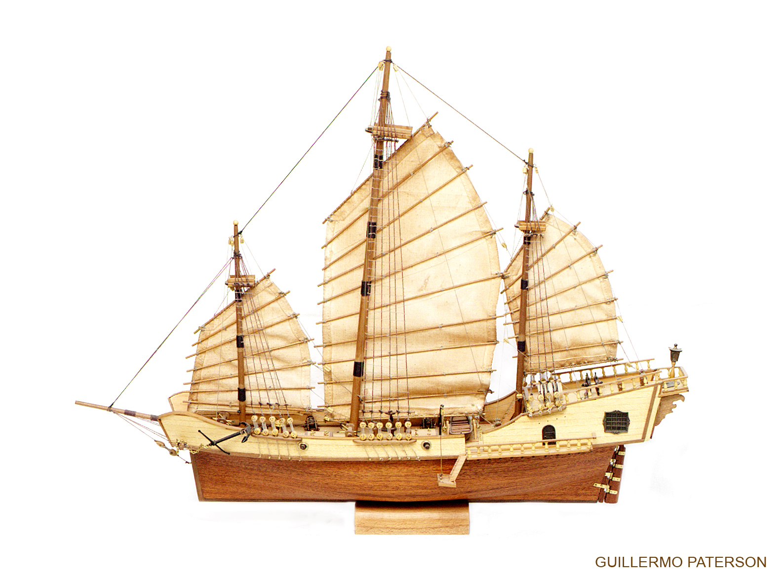 Modelismo naval: BAJEL JAPONÉS CON VELAS - JAPANESE VESSEL WITH SAILS