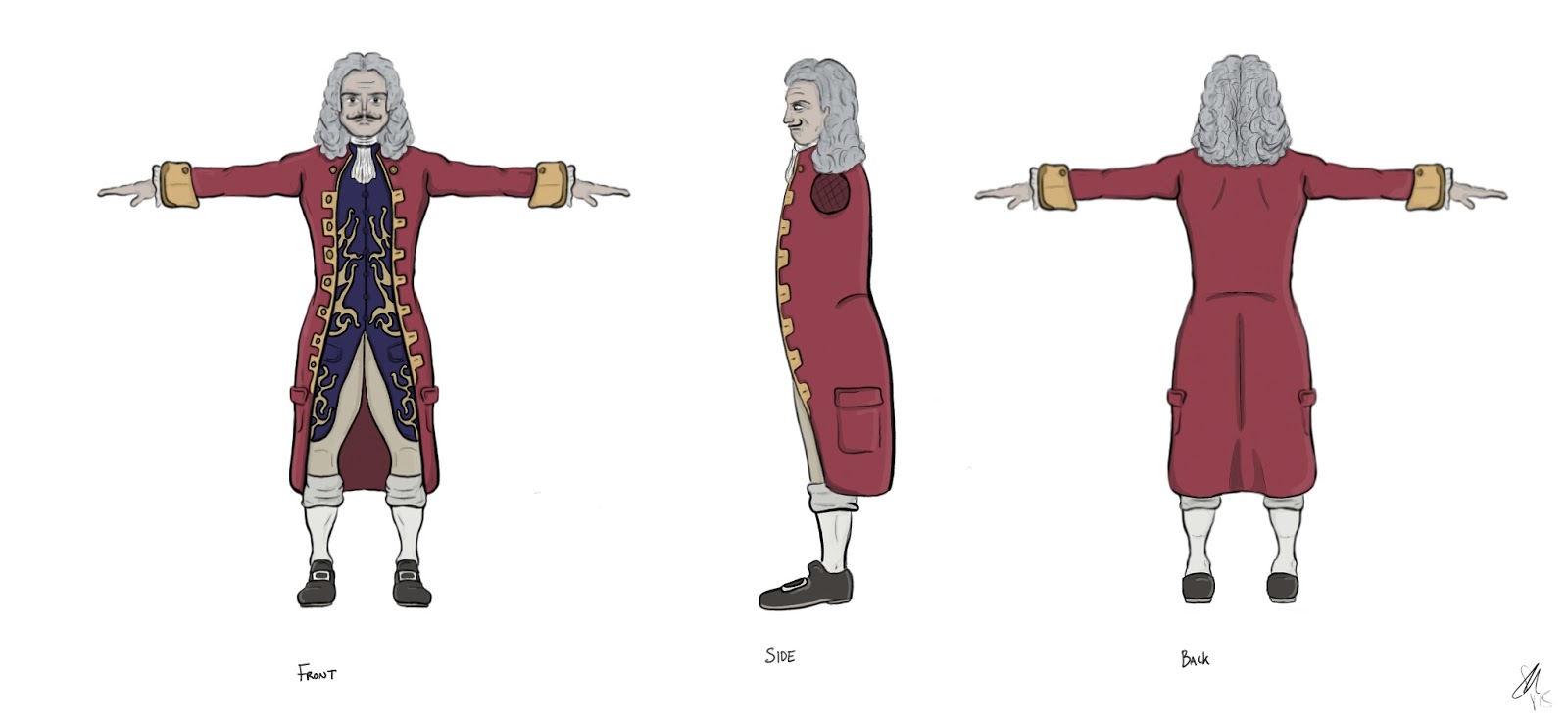 Sadie Knowles: Model Sheet, King