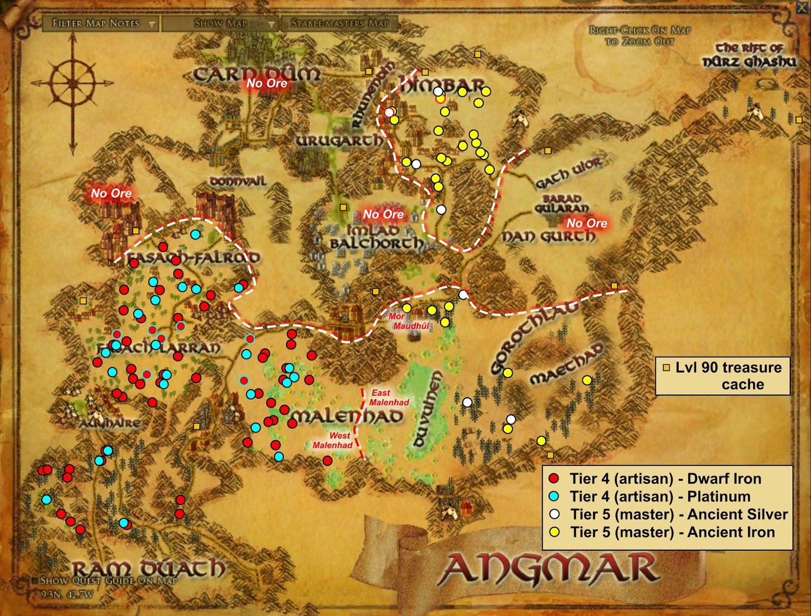 Wonderful Places in LOTRO's Middle Earth: Ore in Lotro, and where to ...