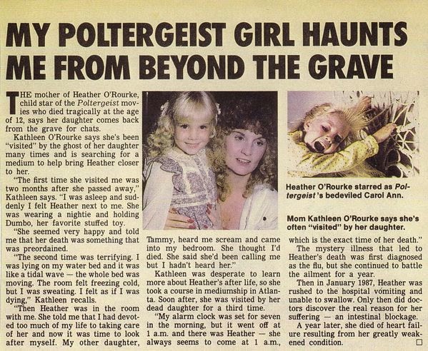 Poltergeistfã: Heather O'Rourke