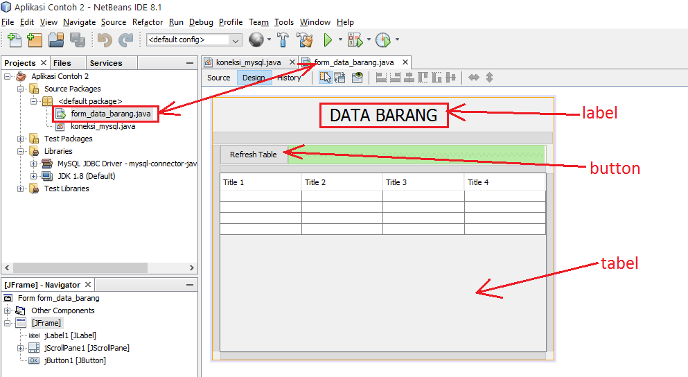 3. Setelah langkah 2 sudah anda lakukan, selanjutnya silahkan anda tambahdisain pada “form_data ...