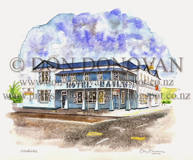 Don Donovan's World: Prints For Sale: Railway Hotel, Woodville (1994)