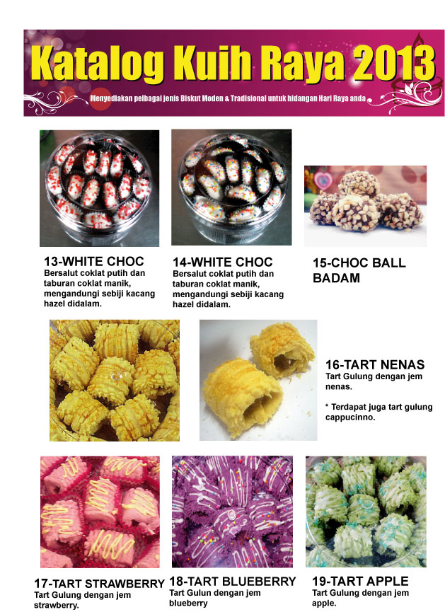 Kuih Raya 2018: Katalog Kuih Raya 2013