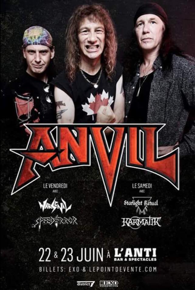 Quebec-Metal Archives: Concert Review: Anvil in Quebec City (june 22nd ...