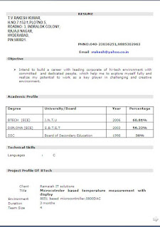CV Example South Africa Free Download