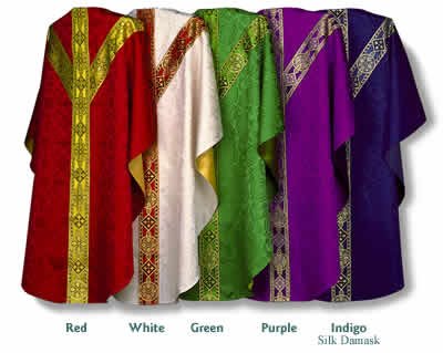 Mon Journal Intime: Gereja : BUSANA LITURGI IMAM DAN WARNA LITURGI