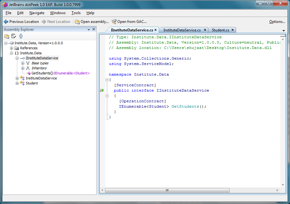 Muhammad Shujaat Siddiqi: JetBrain's dotPeek for Decompiling .net ...