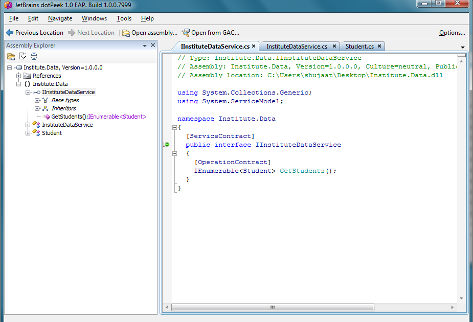 Muhammad Shujaat Siddiqi: JetBrain's dotPeek for Decompiling .net ...