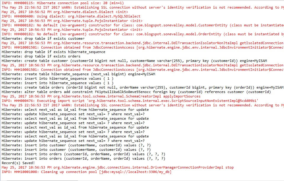 Hibernate Mapping One To Many Using Annotation Example Sone Valley