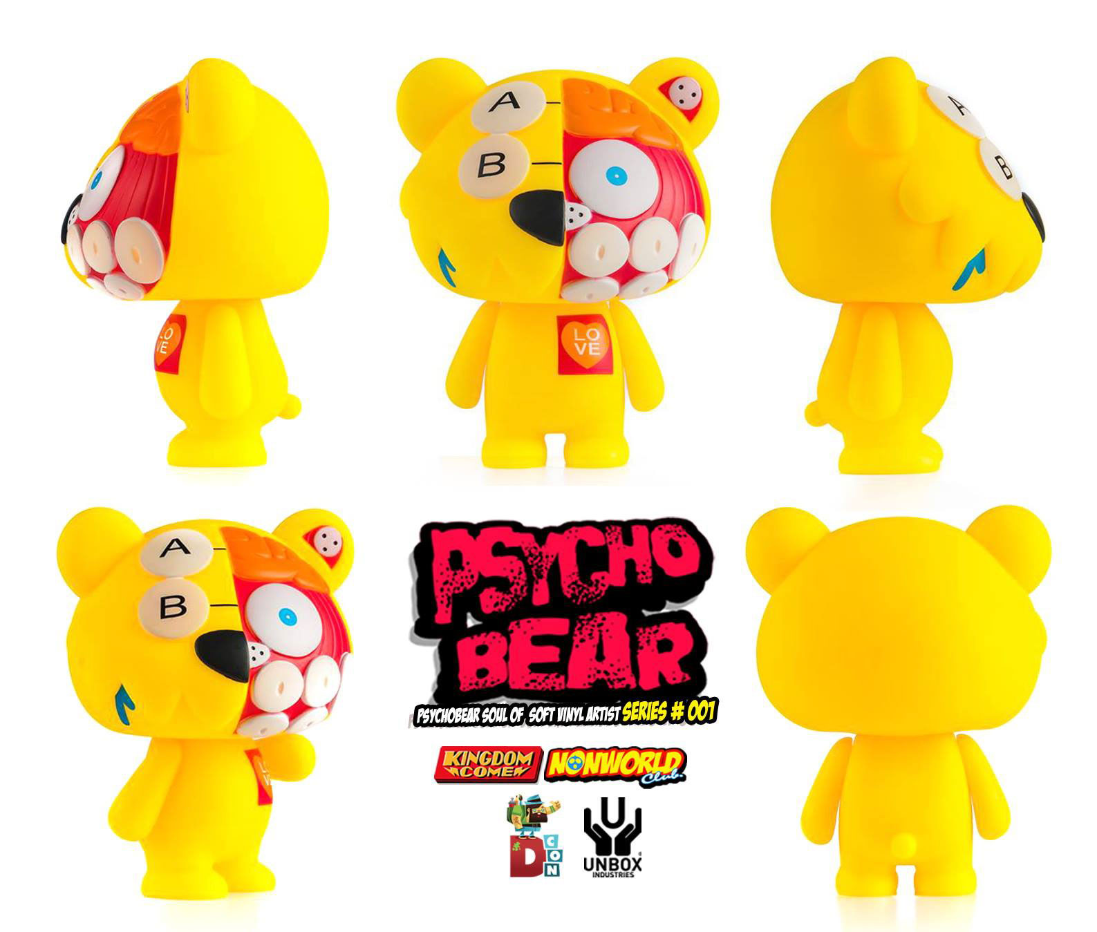Psycho Bear Vinyl for #DesignerCon 2015