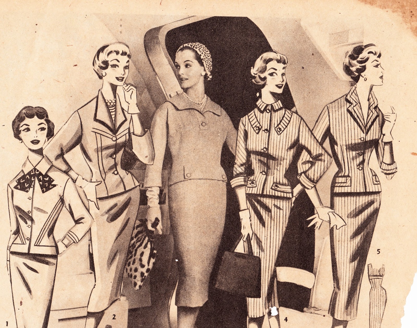 Boulevard de L'antique - Retro Scraps: Retro Ladies Fashion Collage