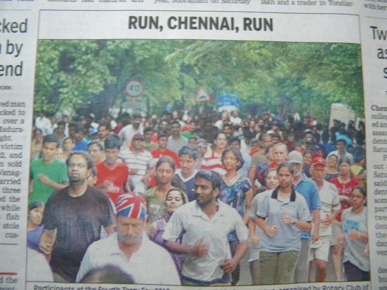 Sublimation: AKASH DUBE – THE TERRY FOX RUN, CHENNAI 2012