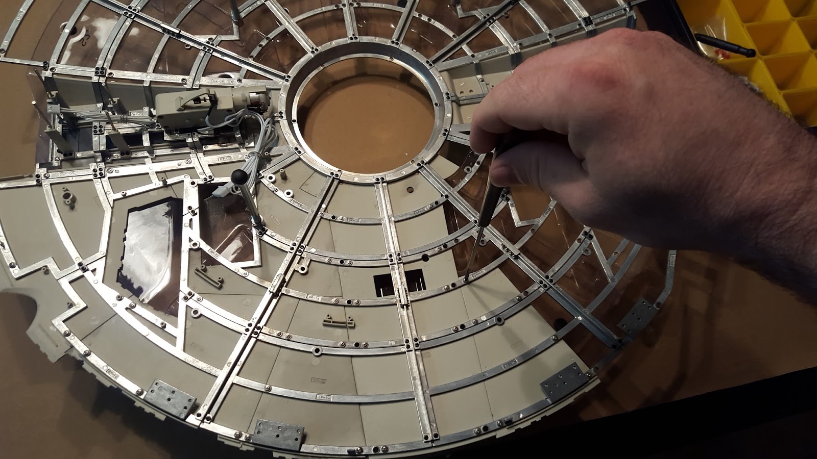 Millennium Falcon Model Build Diary: Pt. 17 Finishing Bottom Hull Plating