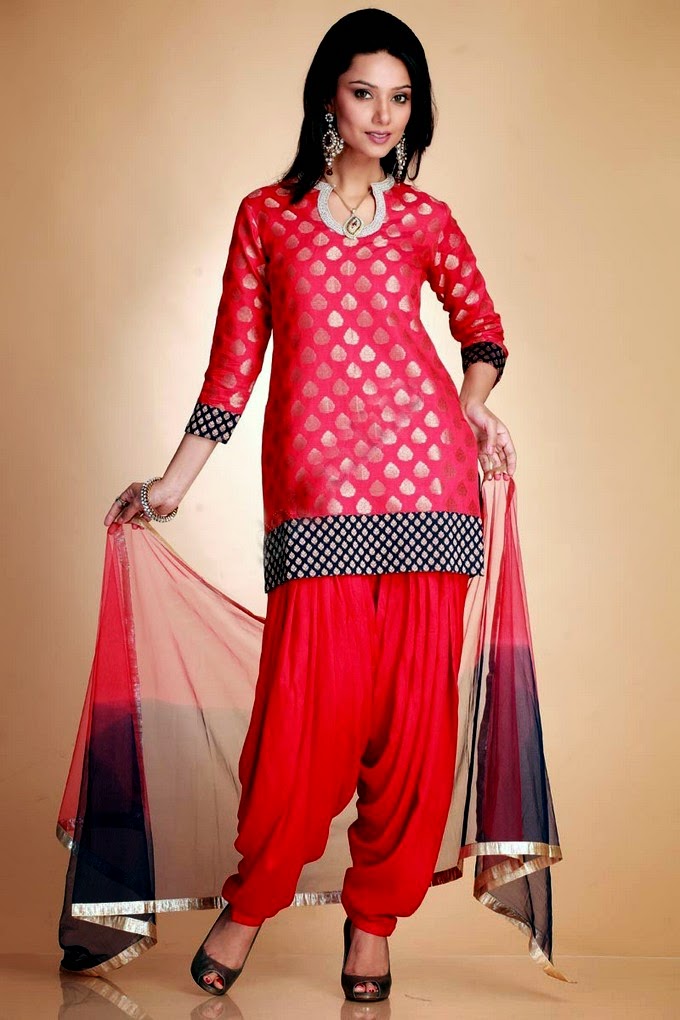Patiala Salwar | Patiala Trouser with Short Kurta for Girls ...