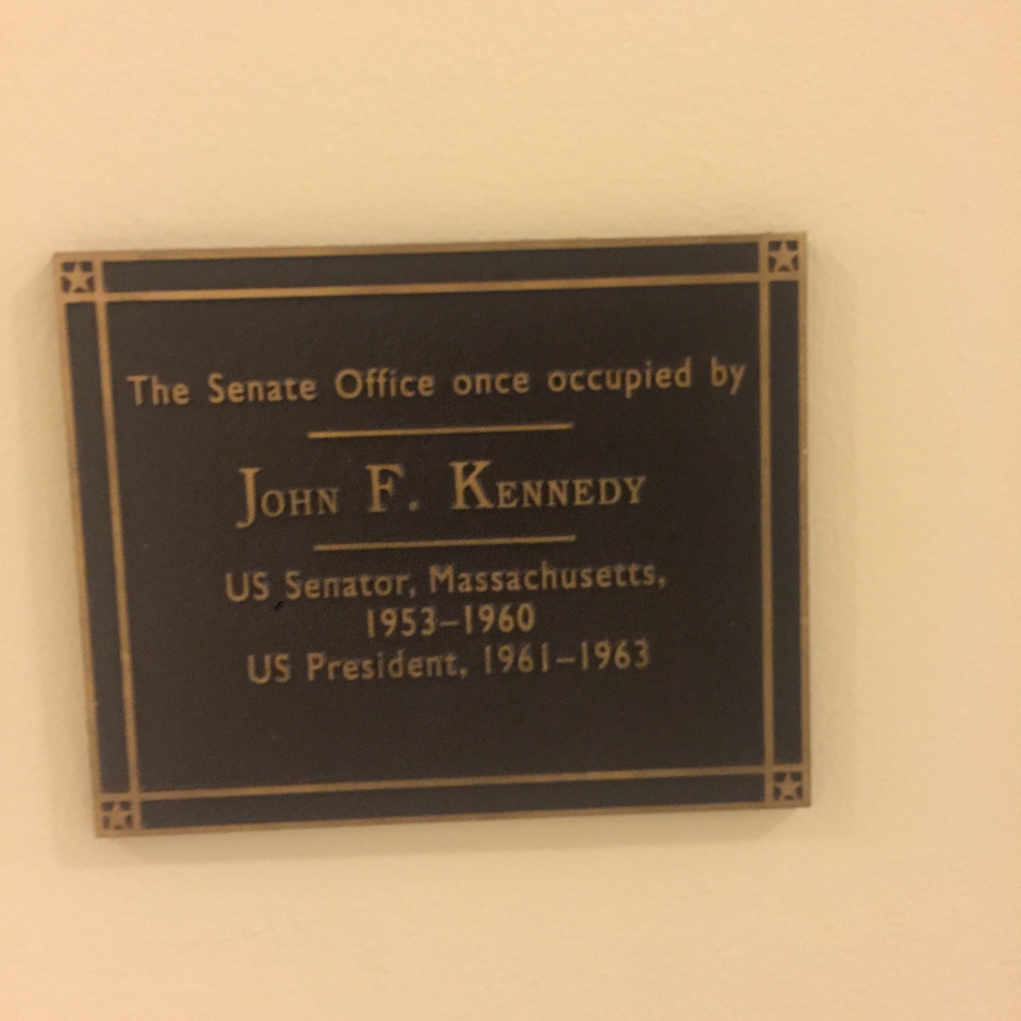 JFK + 50: JFK'S OFFICE: RUSSELL SENATE BUILDING