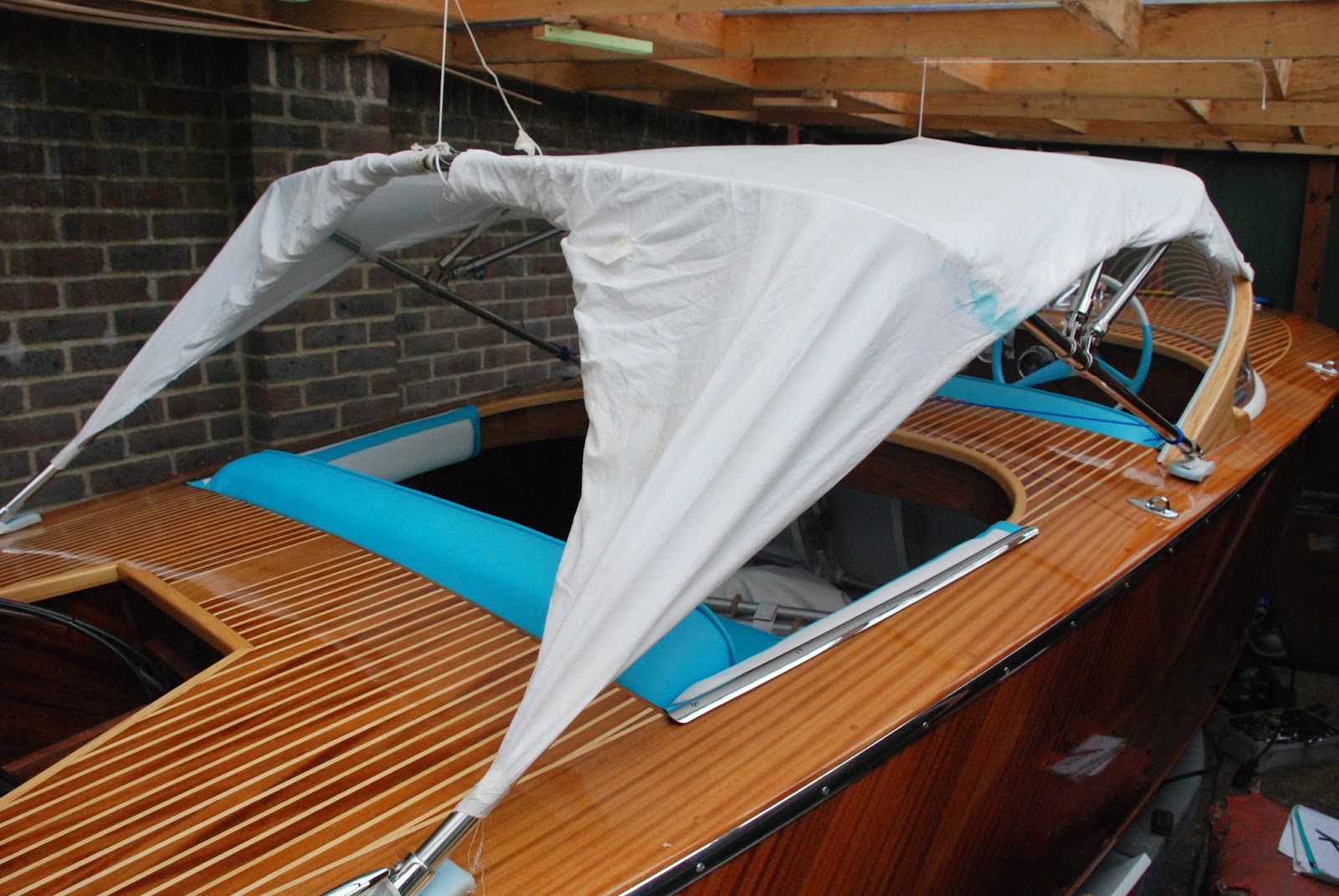 my wooden speed boat build: Canopy Frame