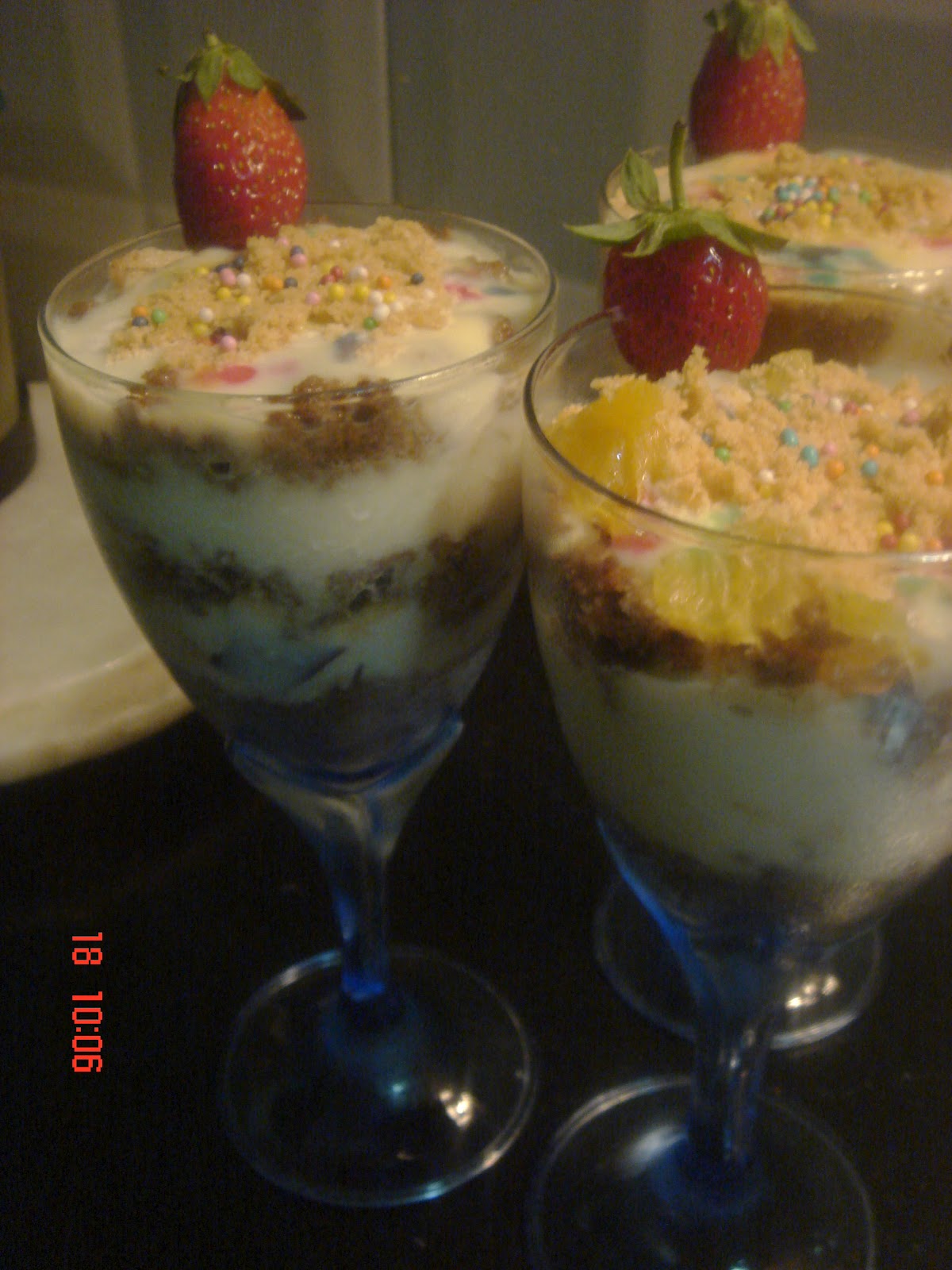 Fruit Trifle - Tipsy Pudding