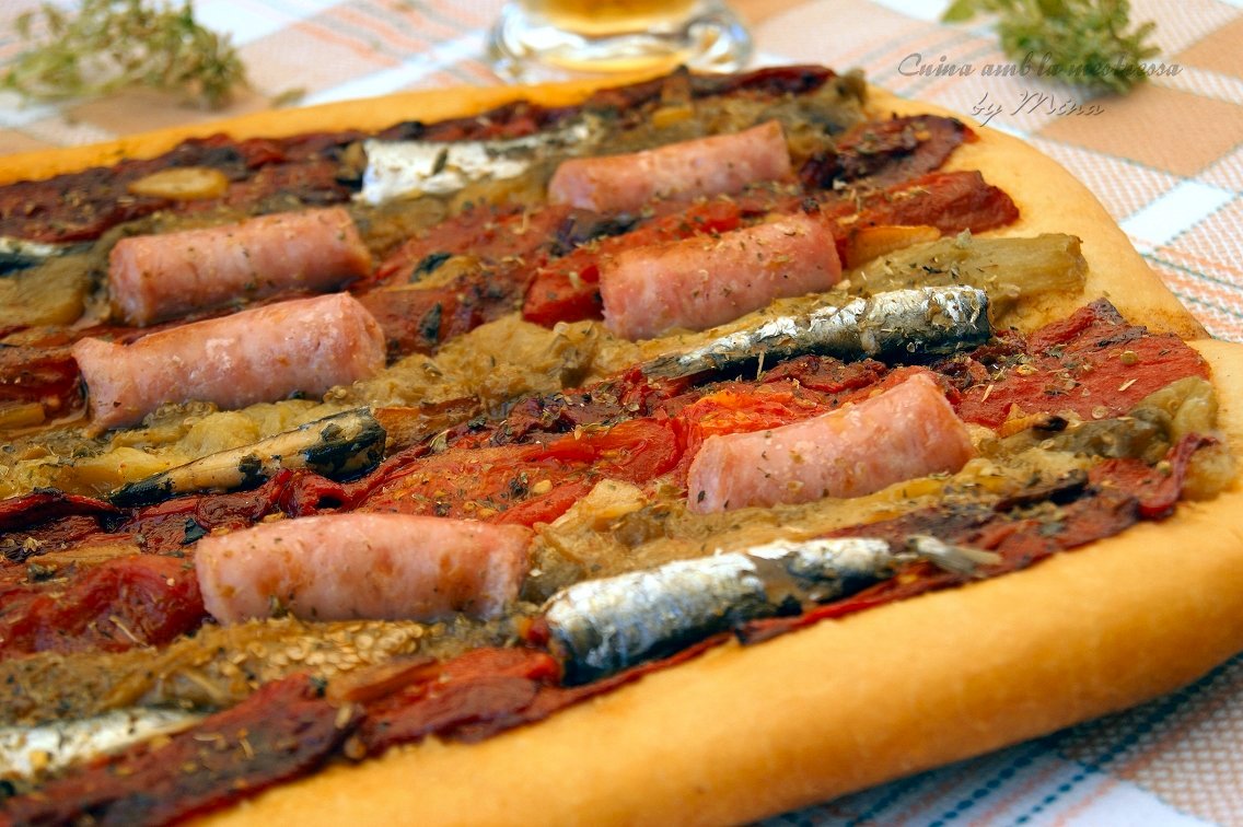 Cocina con Mina: Coca de recapte amb/con escalivada