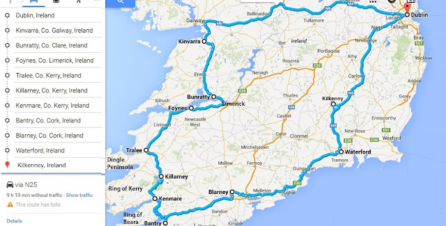Annie and Rich's Travel Adventures: Ireland: Southern Road Trip - Overview