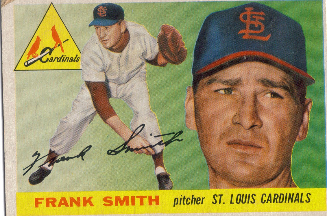 foul bunt: 1955 Topps #204 - Frank Smith