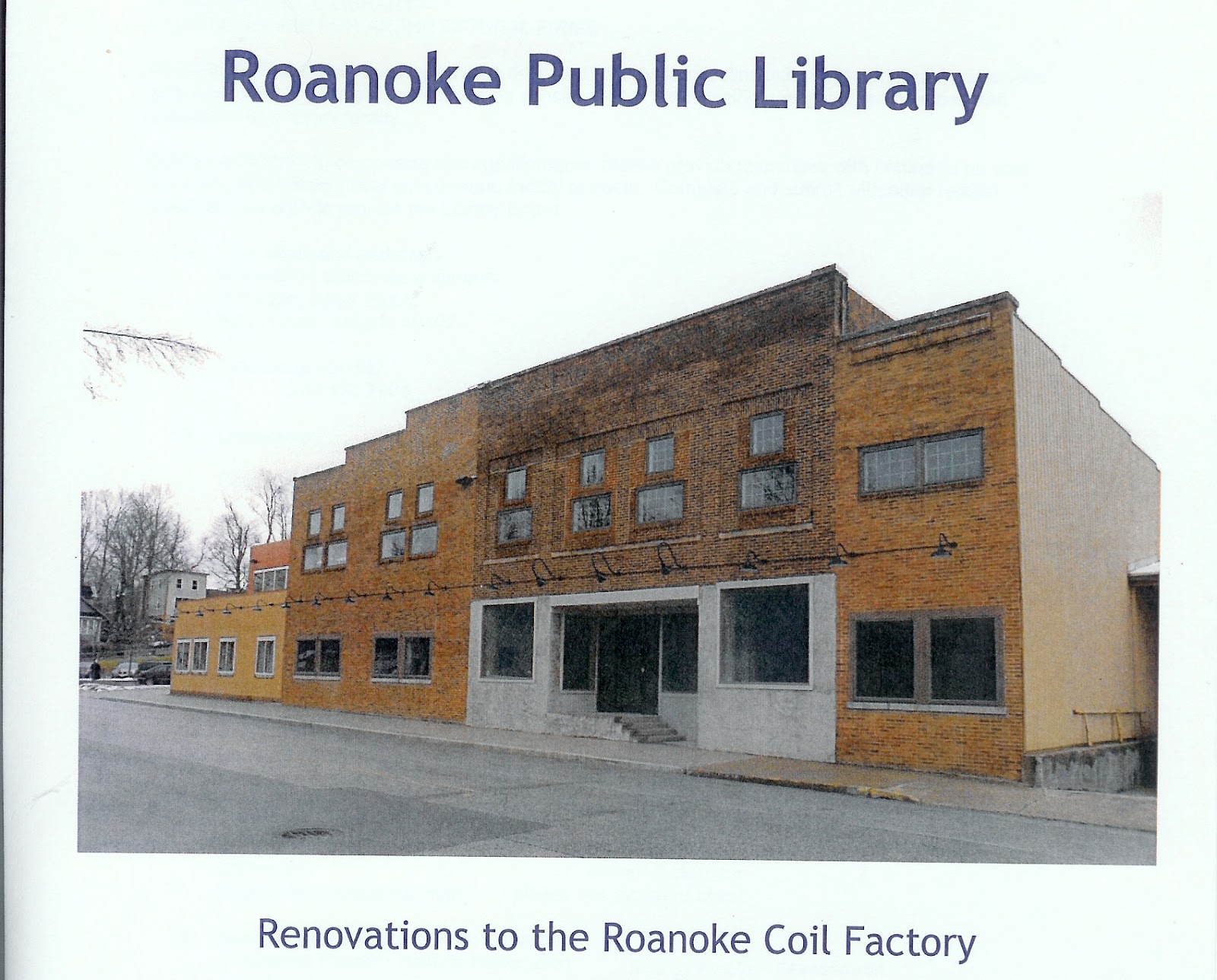 Roanoke Public Library: Special Meeting March 8th