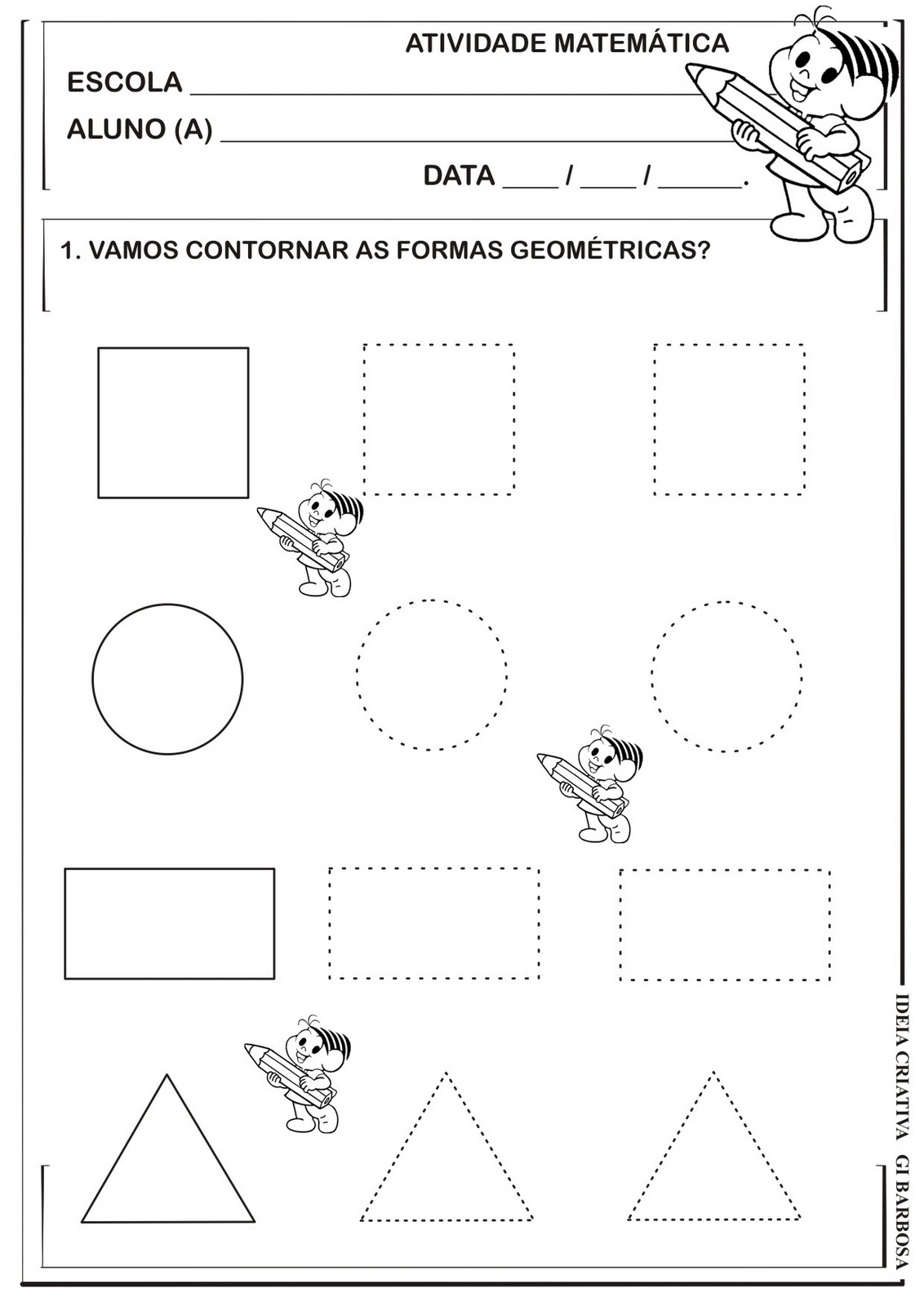 Atividades Com Formas Geométricas Para Imprimir - NAZAEDU
