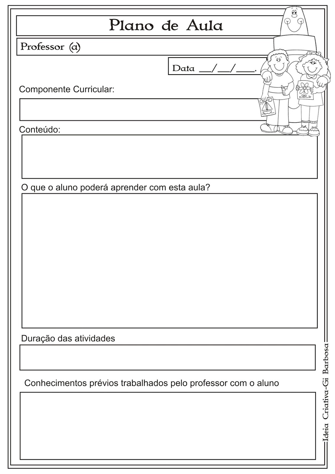 Caderno de Planos de Aula Ideia Criativa | Ideia Criativa - Gi Carvalho ...