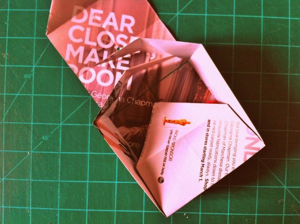 DIY: make paper boxes out of junk mail