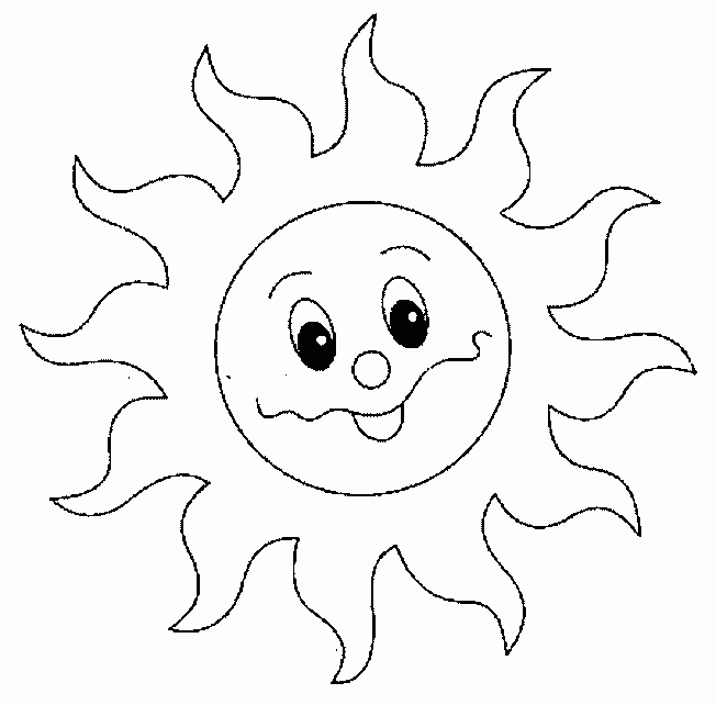 Desenhos de Sol para Colorir - Desenhos Para Colorir