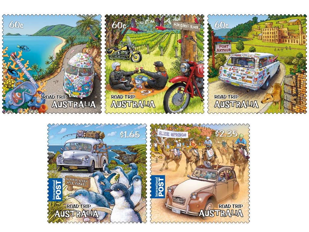 Scriptor's Postcards: Touring Australia - a maxi-card