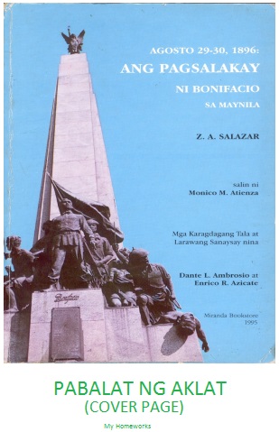 My Homeworks: Bahagi ng Aklat (may larawan)- Pabalat ng Aklat