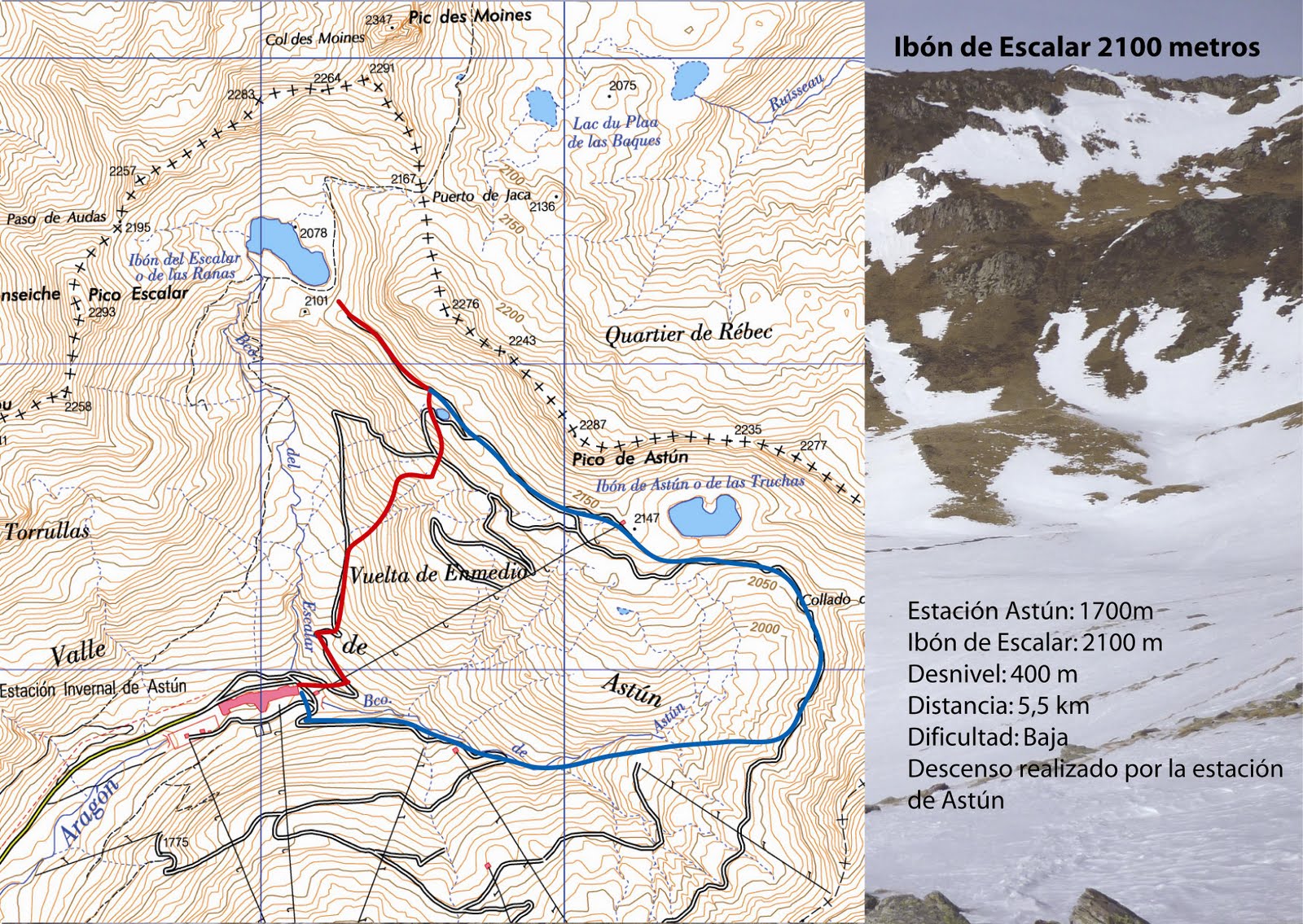 Vertical y Mas: Ibón de Escalar (Astún)